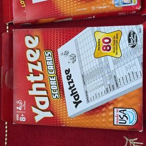Hasbro | Games | Hasbro Yahtzee Score Cards Pack Red And Orange 4 Packs ...